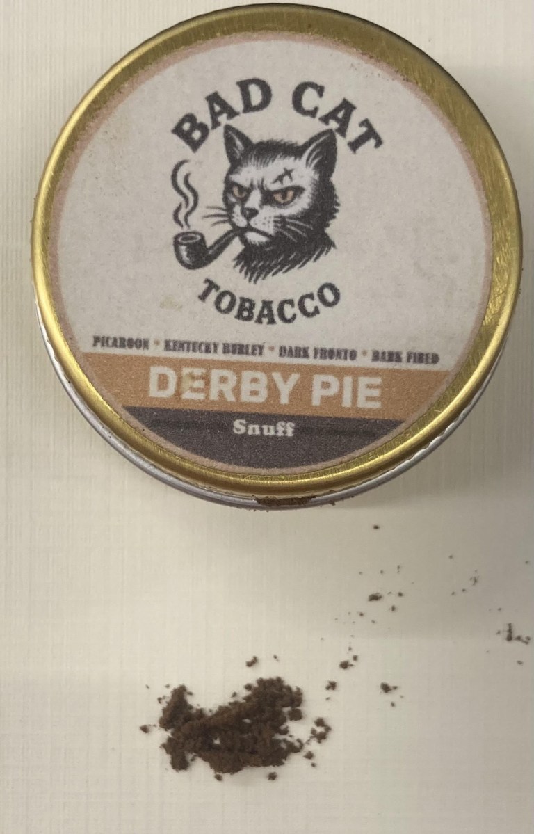 Experience Bad Cat’s Derby Pie: A Snuff Enthusiast’s Delight – Quack ...